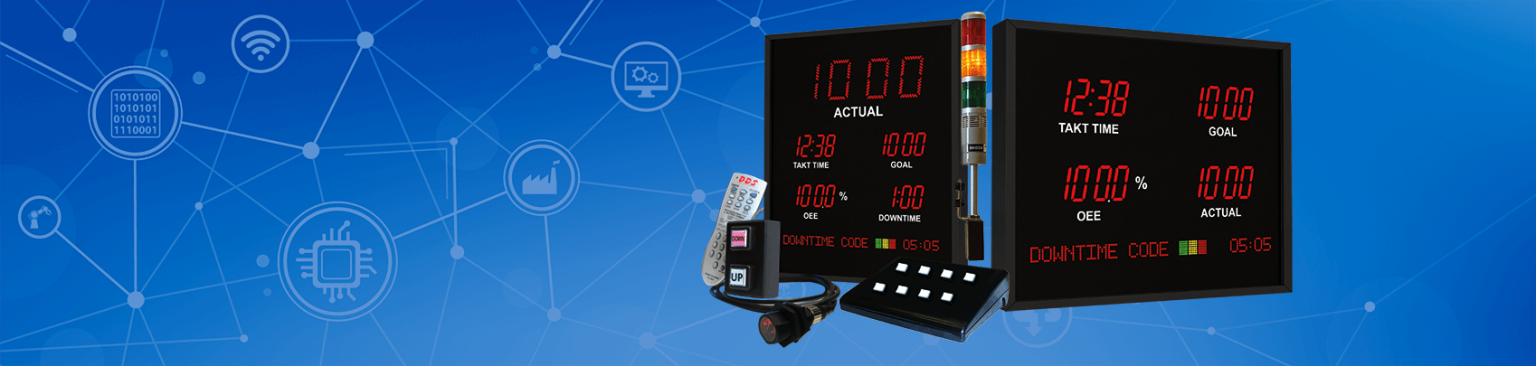 TAKT Timer Production Counters - Salescaster Display Corporation